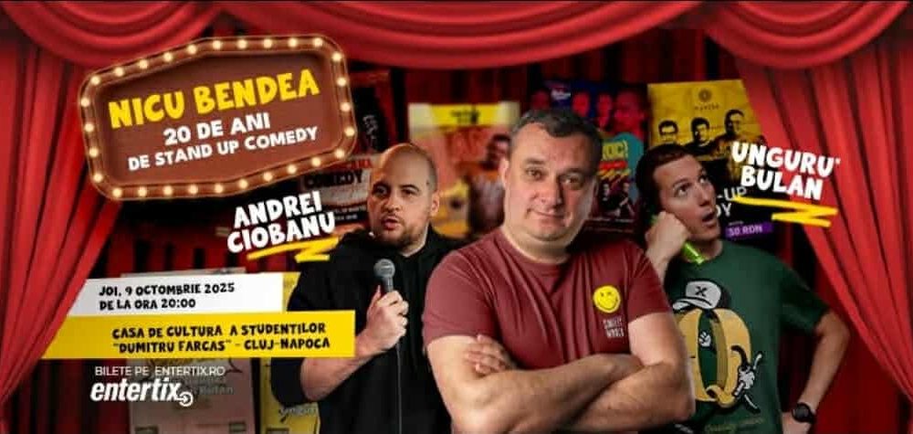 Nicu Bendea sărbătorește 20 de ani de carieră în stand-up comedy cu un ...